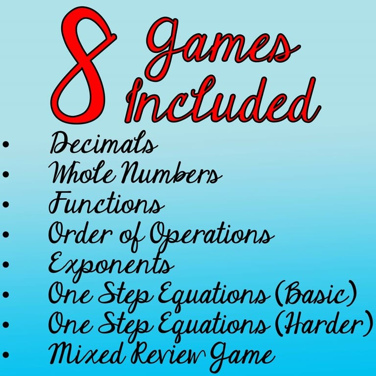 6th Grade Mathematics Scavenger Hunt Bundle