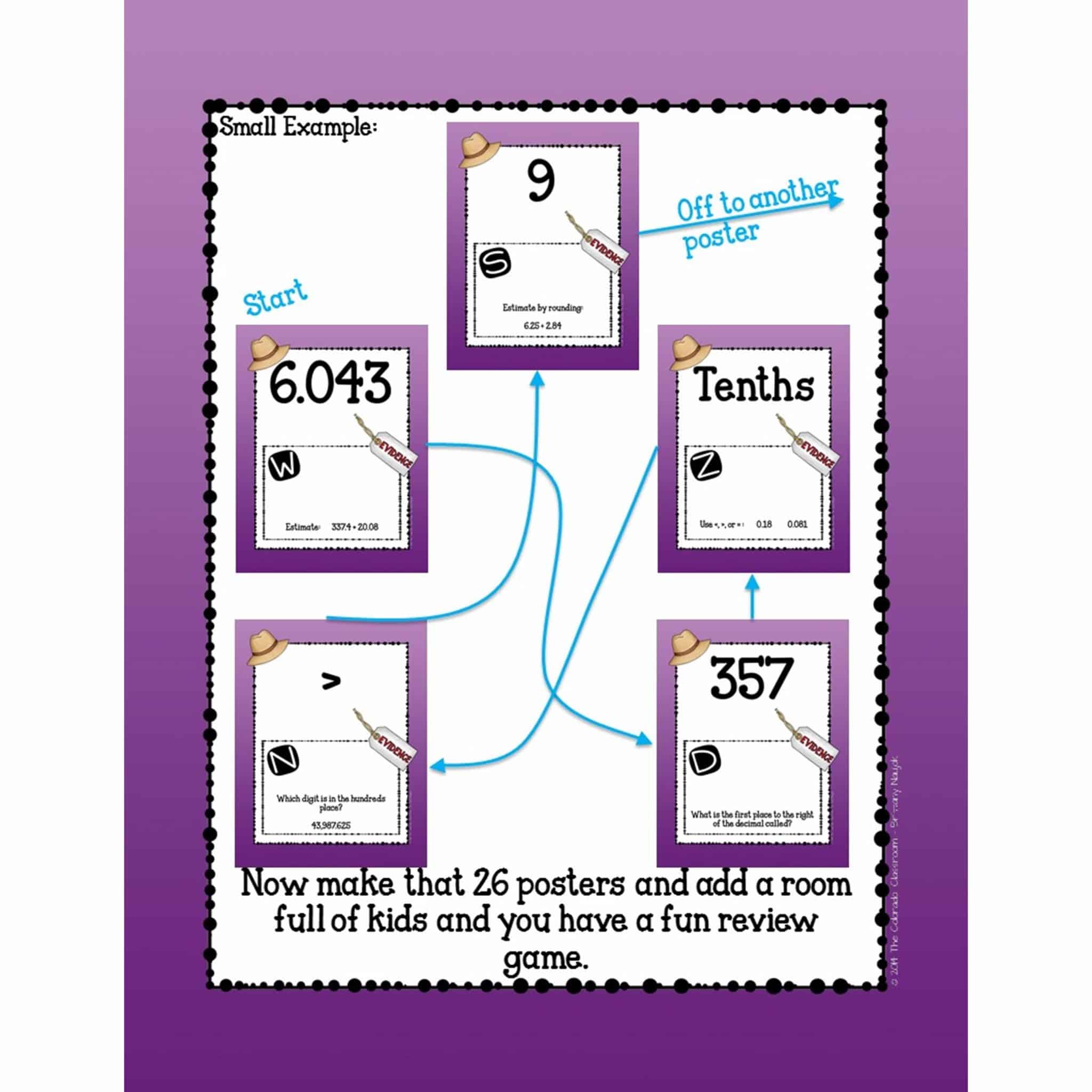 Decimals Scavenger Hunt Math Game - The Colorado Classroom