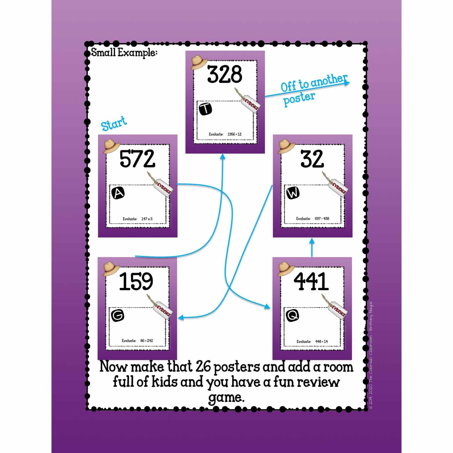 Whole Number Scavenger Hunt Math Game - The Colorado Classroom
