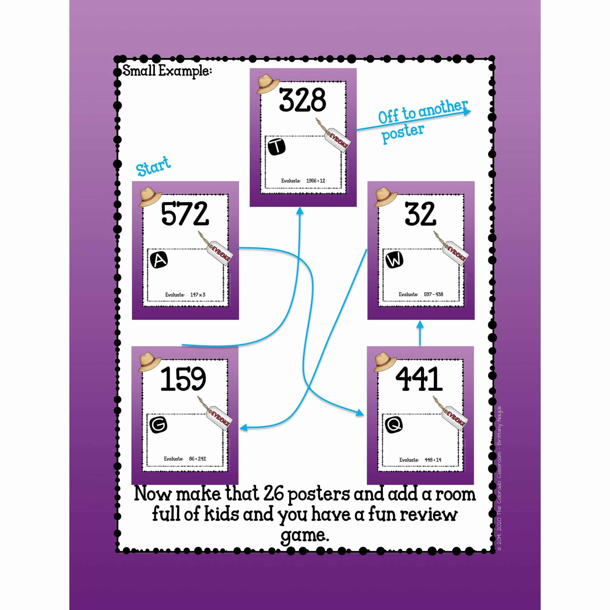 Whole Number Scavenger Hunt Math Game - The Colorado Classroom