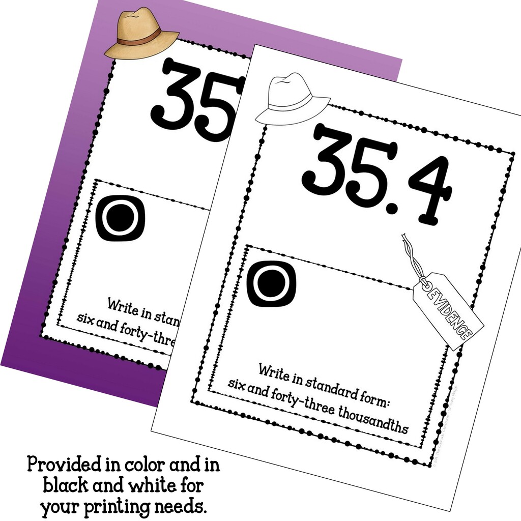 Decimals Scavenger Hunt Math Game - The Colorado Classroom