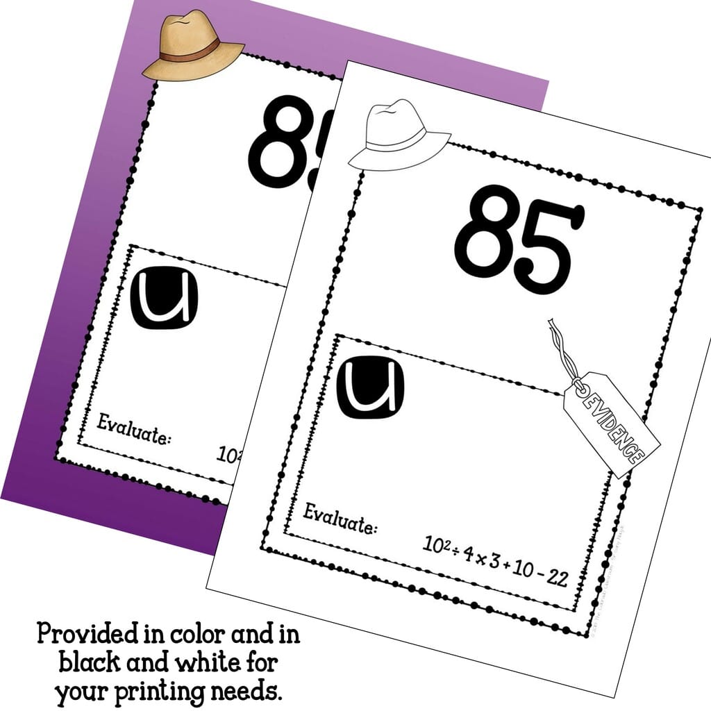 Order Of Operations Scavenger Hunt Game - The Colorado Classroom