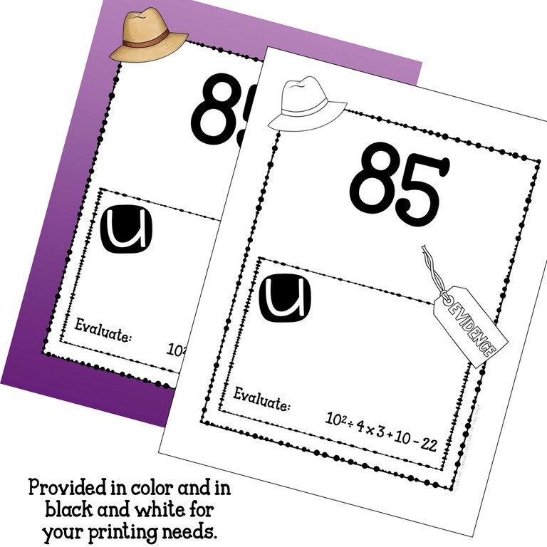 Order Of Operations Scavenger Hunt Game - The Colorado Classroom