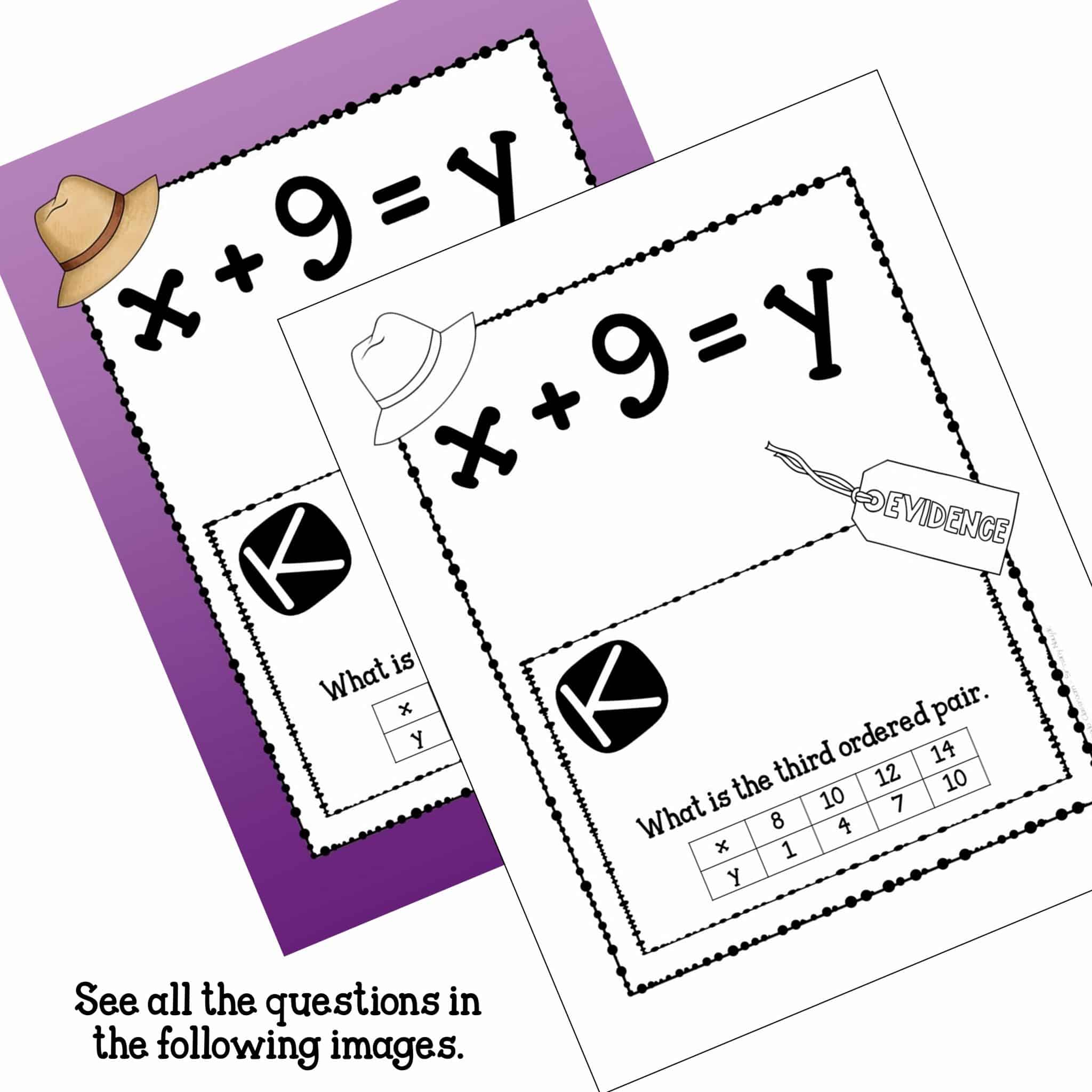 Functions Scavenger Hunt Math Game - The Colorado Classroom