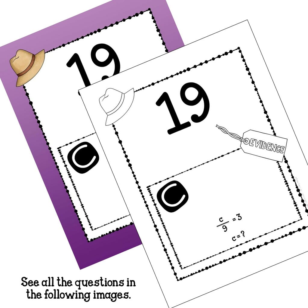 One-Step Equations Basic Math Game - The Colorado Classroom