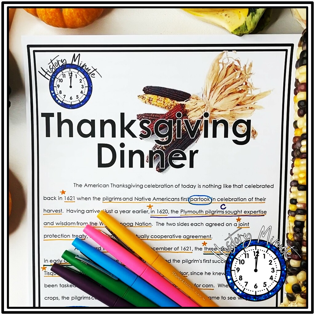 The First Thanksgiving Reading Math Activities - The Colorado Classroom