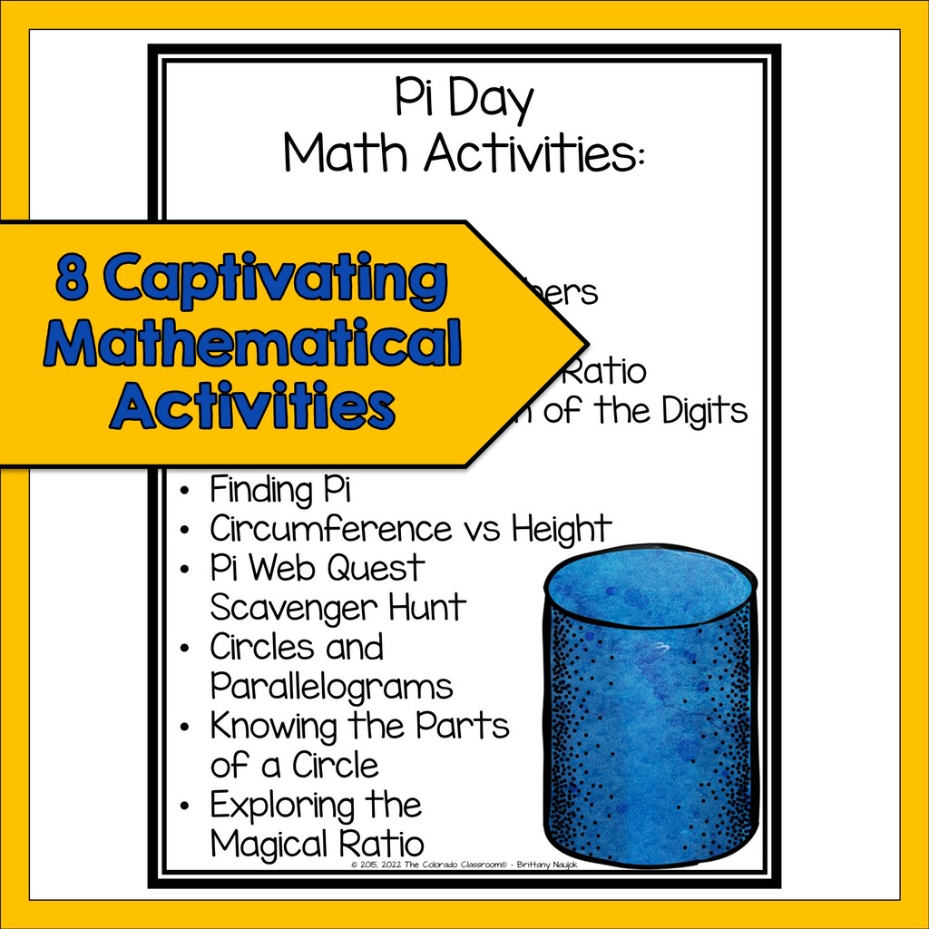 Pi Day Math Activities - The Colorado Classroom