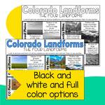 Colorado Landforms Unit - Colorado State History - The Colorado Classroom
