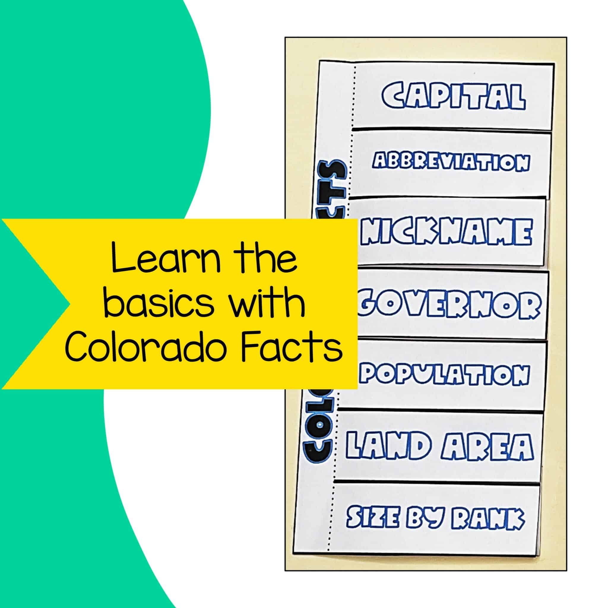 Colorado Lapbook - Colorado State History - The Colorado Classroom