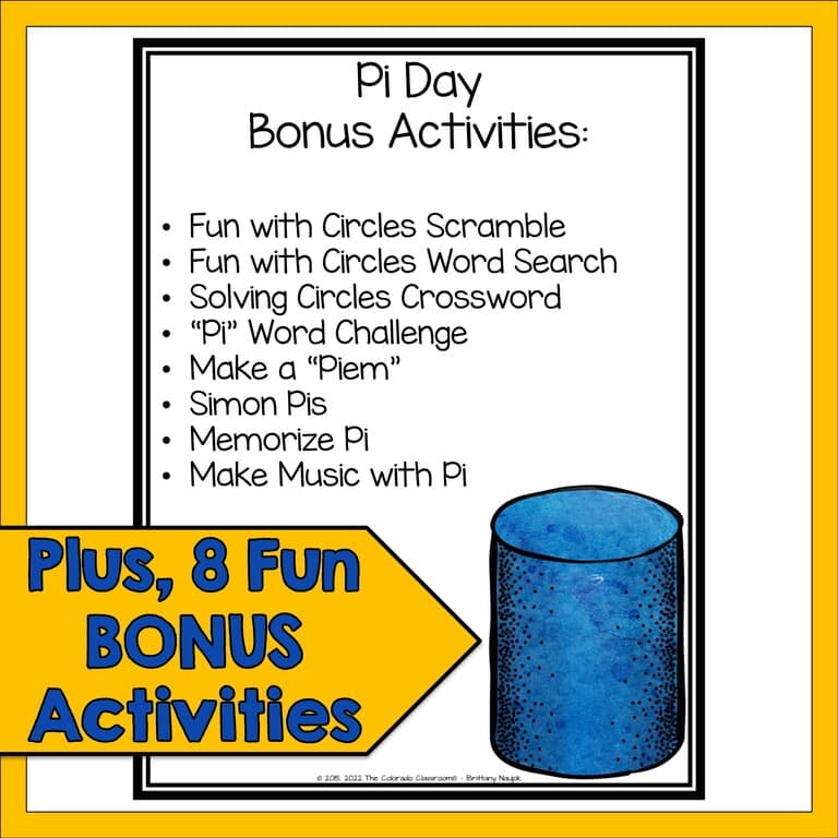 Pi Day Activity Bundle - The Colorado Classroom