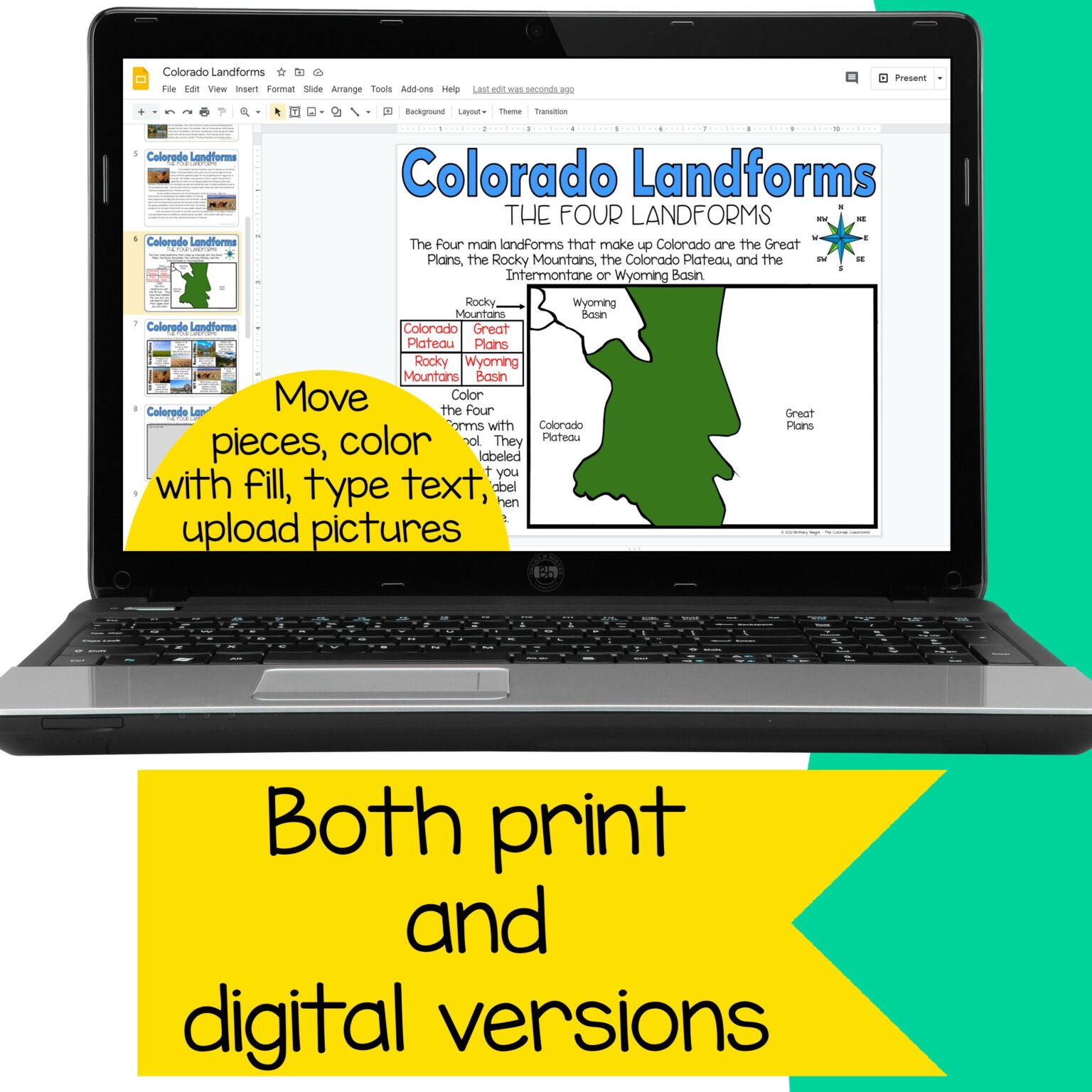 Colorado Landforms Unit - Colorado State History - The Colorado Classroom