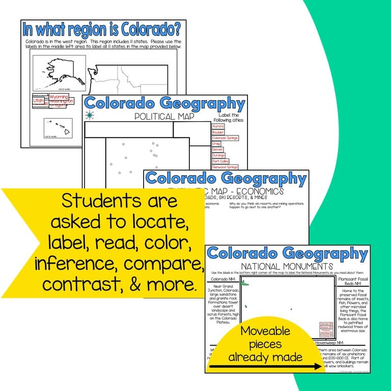 Colorado Geography Unit - Colorado State History - The Colorado Classroom