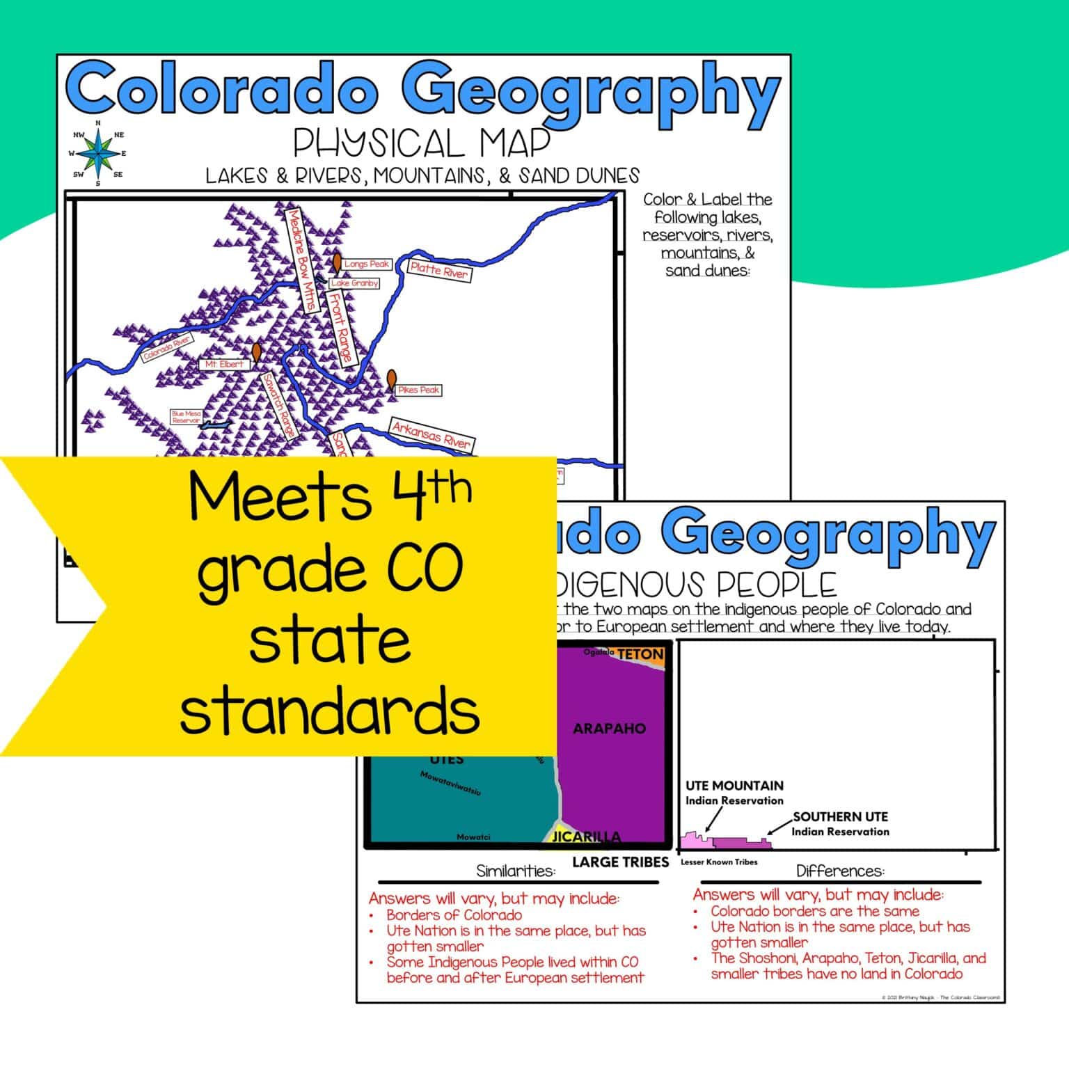 Colorado Geography Unit - Colorado State History - The Colorado Classroom