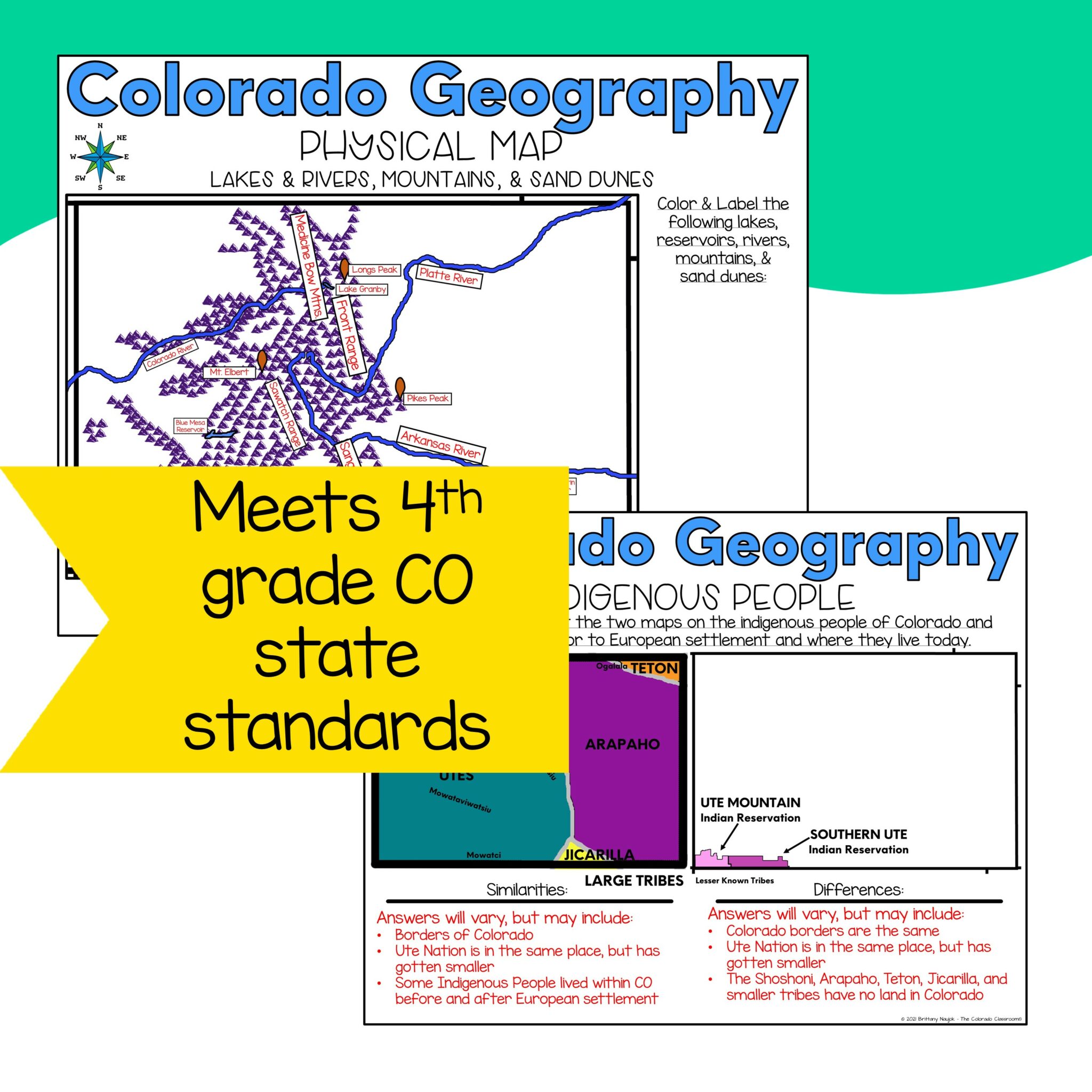 Colorado Geography Unit - Colorado State History - The Colorado Classroom