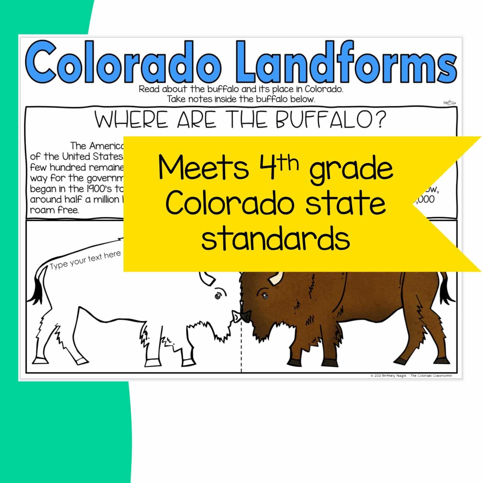 Colorado Landforms Unit - Colorado State History - The Colorado Classroom