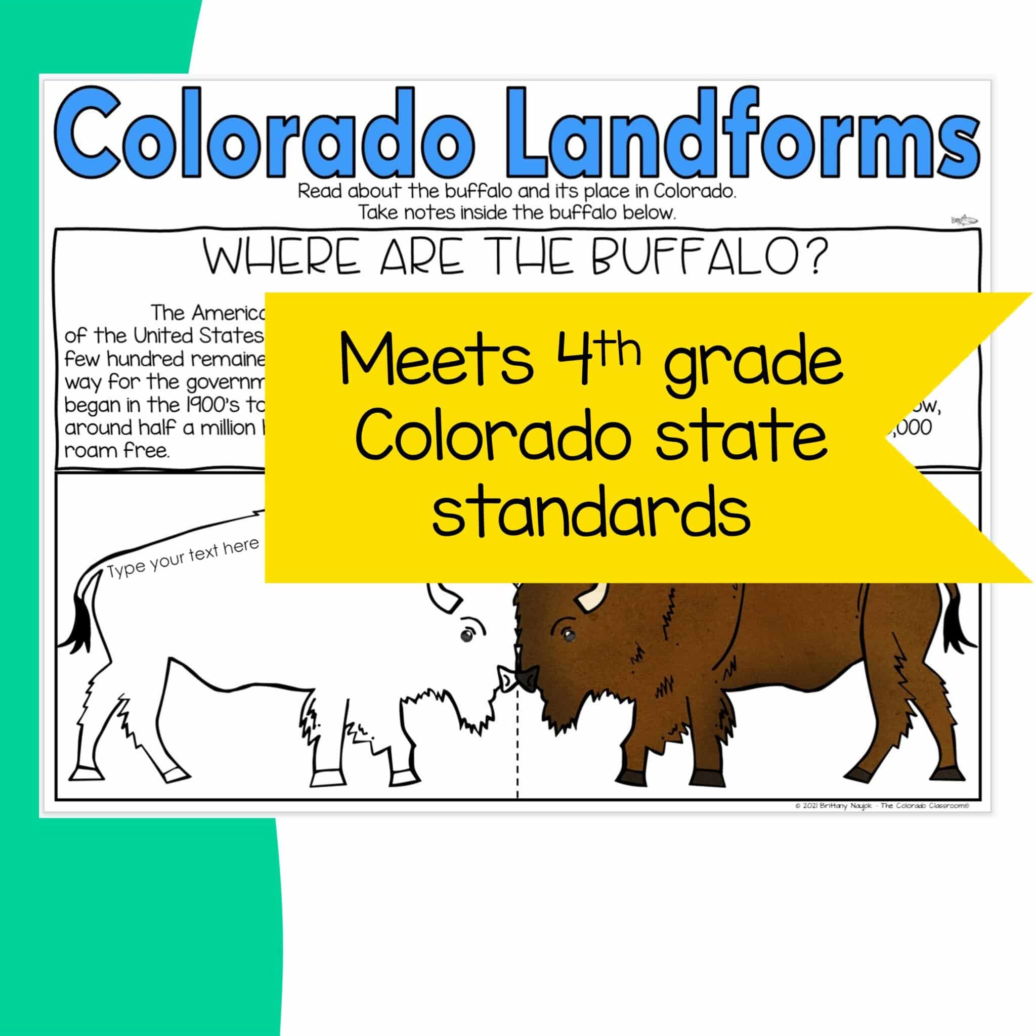 Colorado Landforms Unit - Colorado State History - The Colorado Classroom