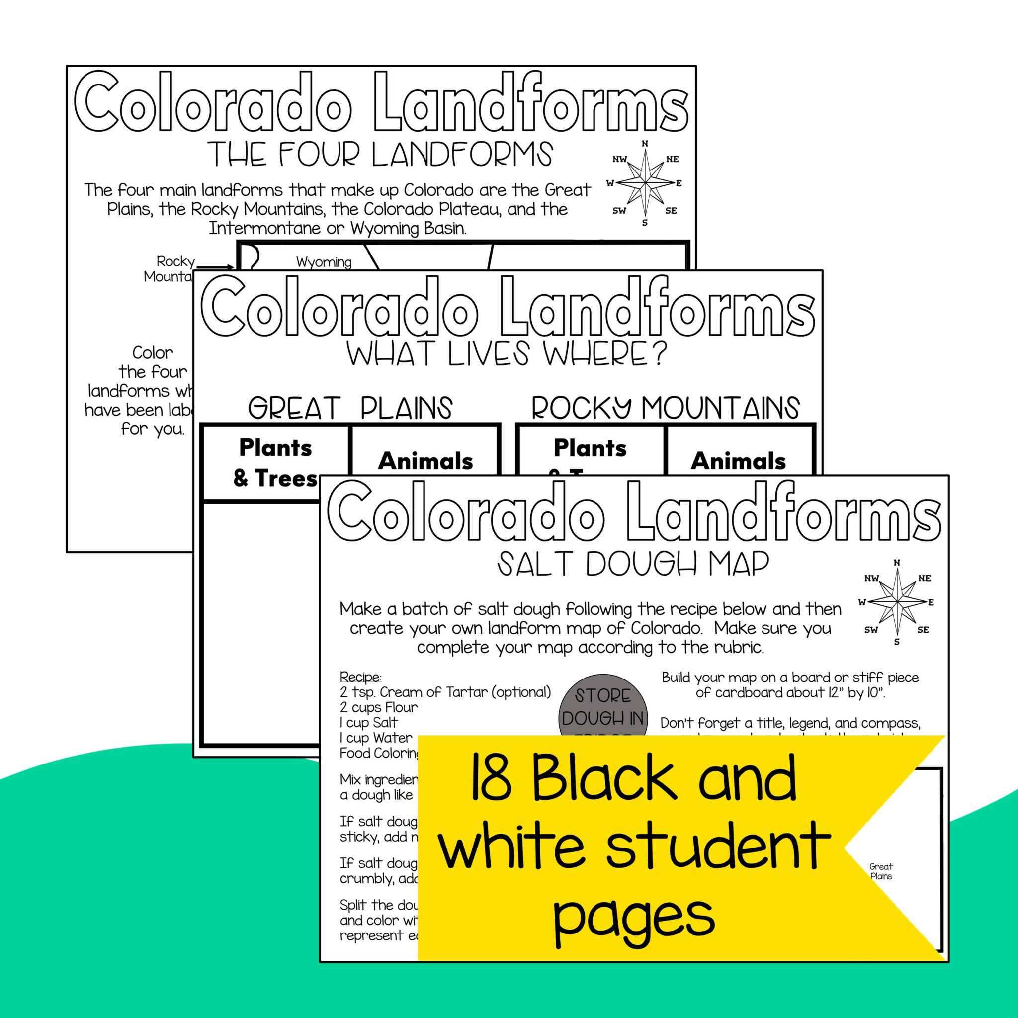 Colorado Landforms Unit - Colorado State History - The Colorado Classroom
