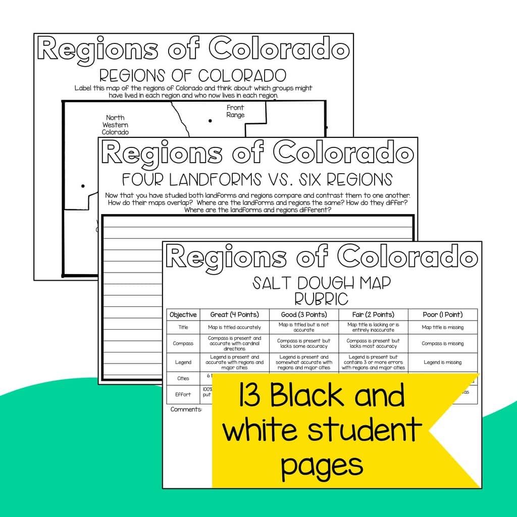 Colorado Regions Unit - Colorado State History - The Colorado Classroom