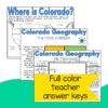 Colorado Geography Unit - Colorado State History - The Colorado Classroom