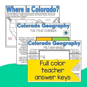 Colorado Geography Unit - Colorado State History - The Colorado Classroom