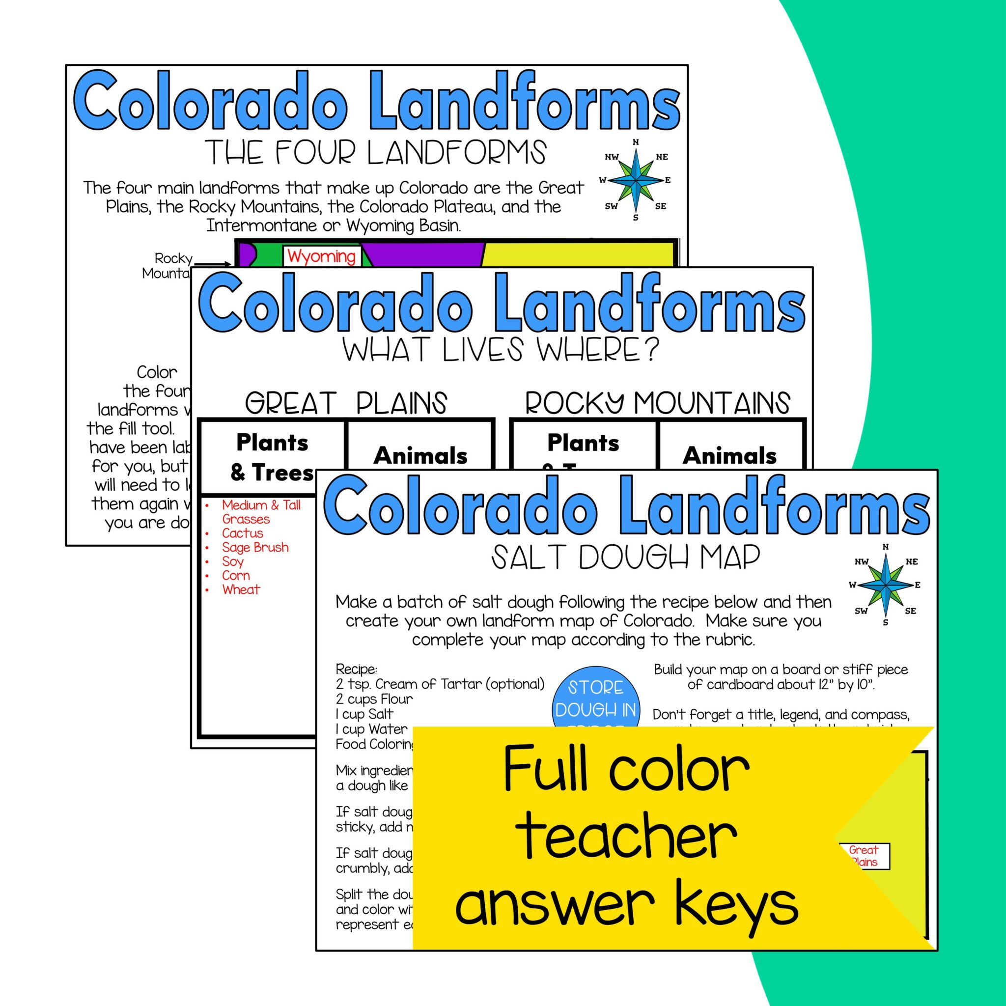 Colorado Landforms Unit - Colorado State History - The Colorado Classroom