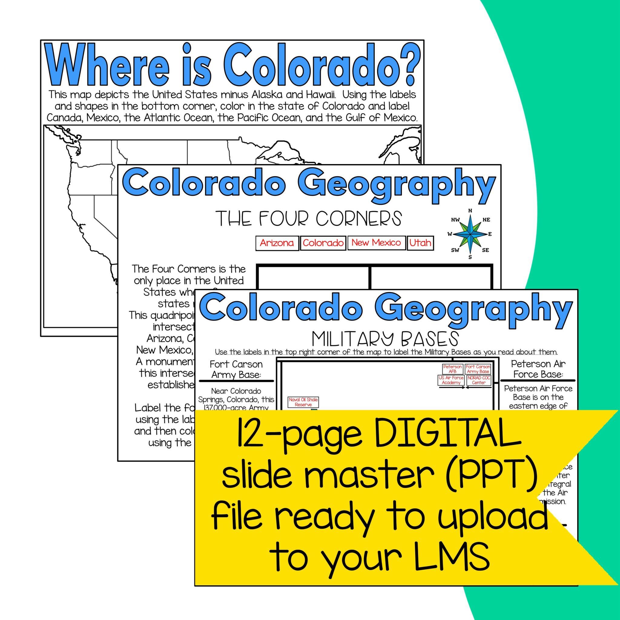 Colorado Geography Unit - Colorado State History - The Colorado Classroom