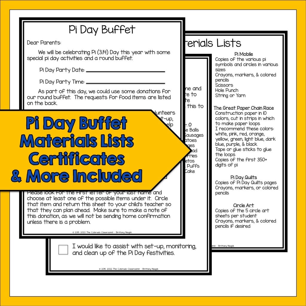 Pi Day Craft Activities - The Colorado Classroom