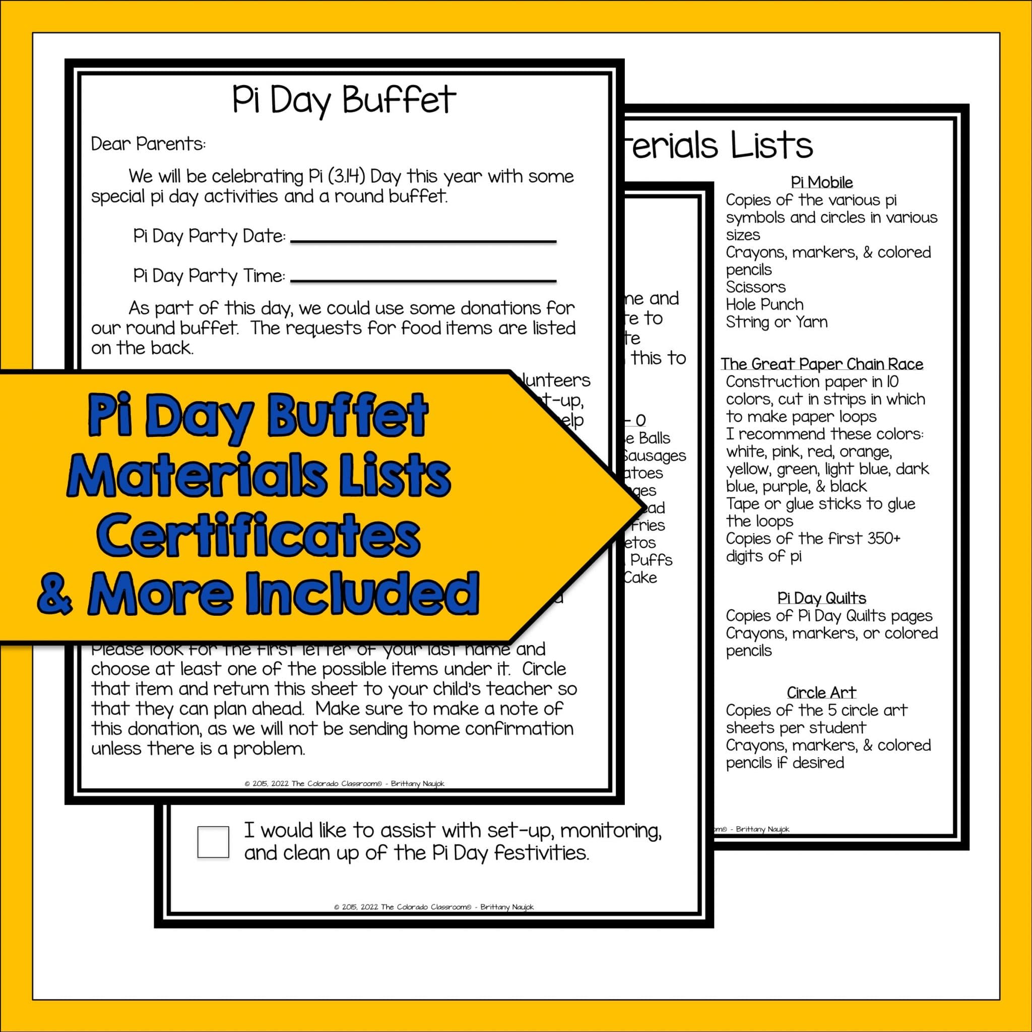 Pi Day Craft Activities - The Colorado Classroom