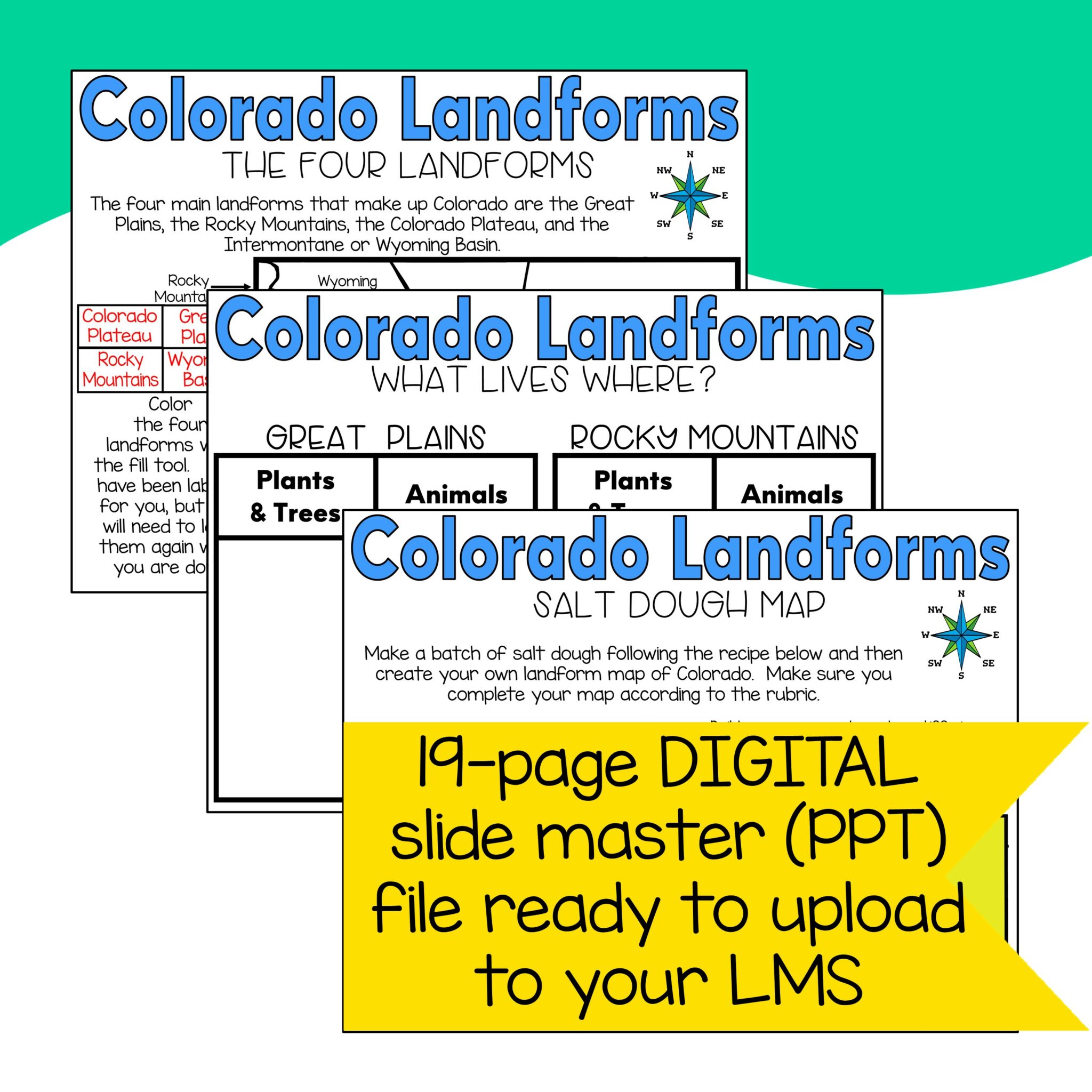 Colorado Landforms Unit - Colorado State History - The Colorado Classroom