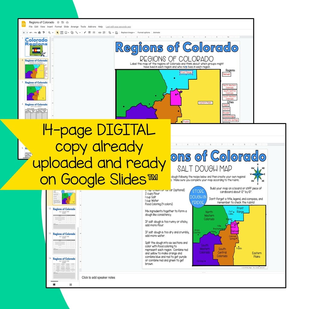 Colorado Regions Unit - Colorado State History - The Colorado Classroom