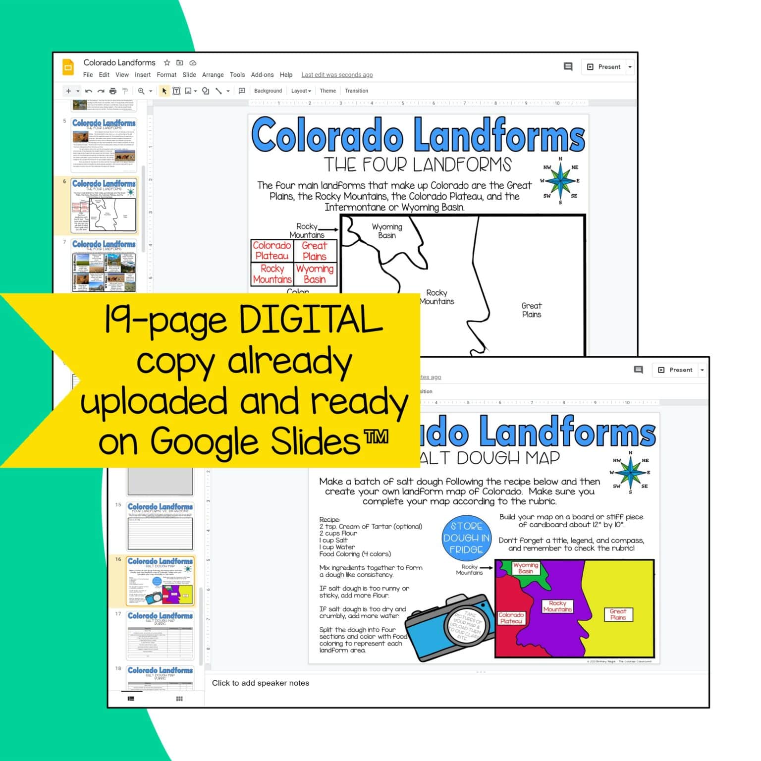 Colorado Landforms Unit - Colorado State History - The Colorado Classroom