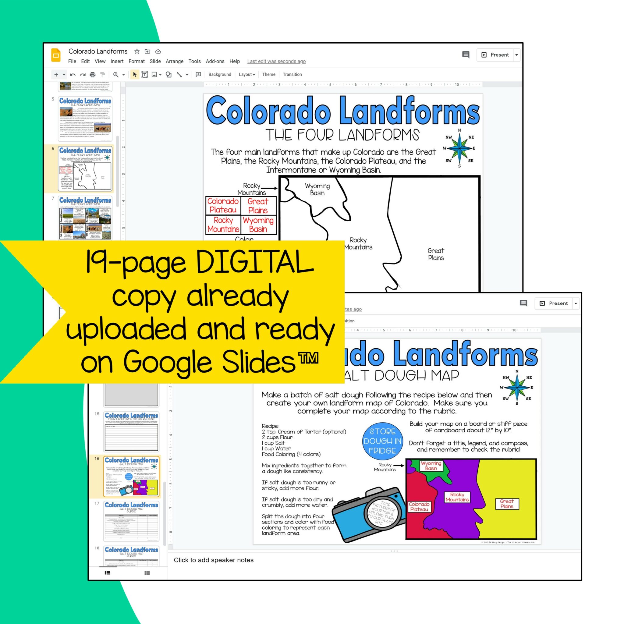 Colorado Landforms Unit - Colorado State History - The Colorado Classroom