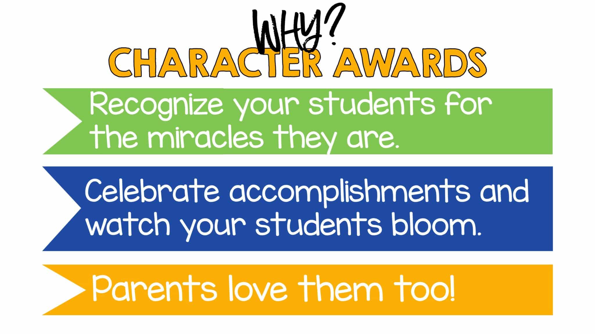 Gold Character Trait Awards - The Colorado Classroom