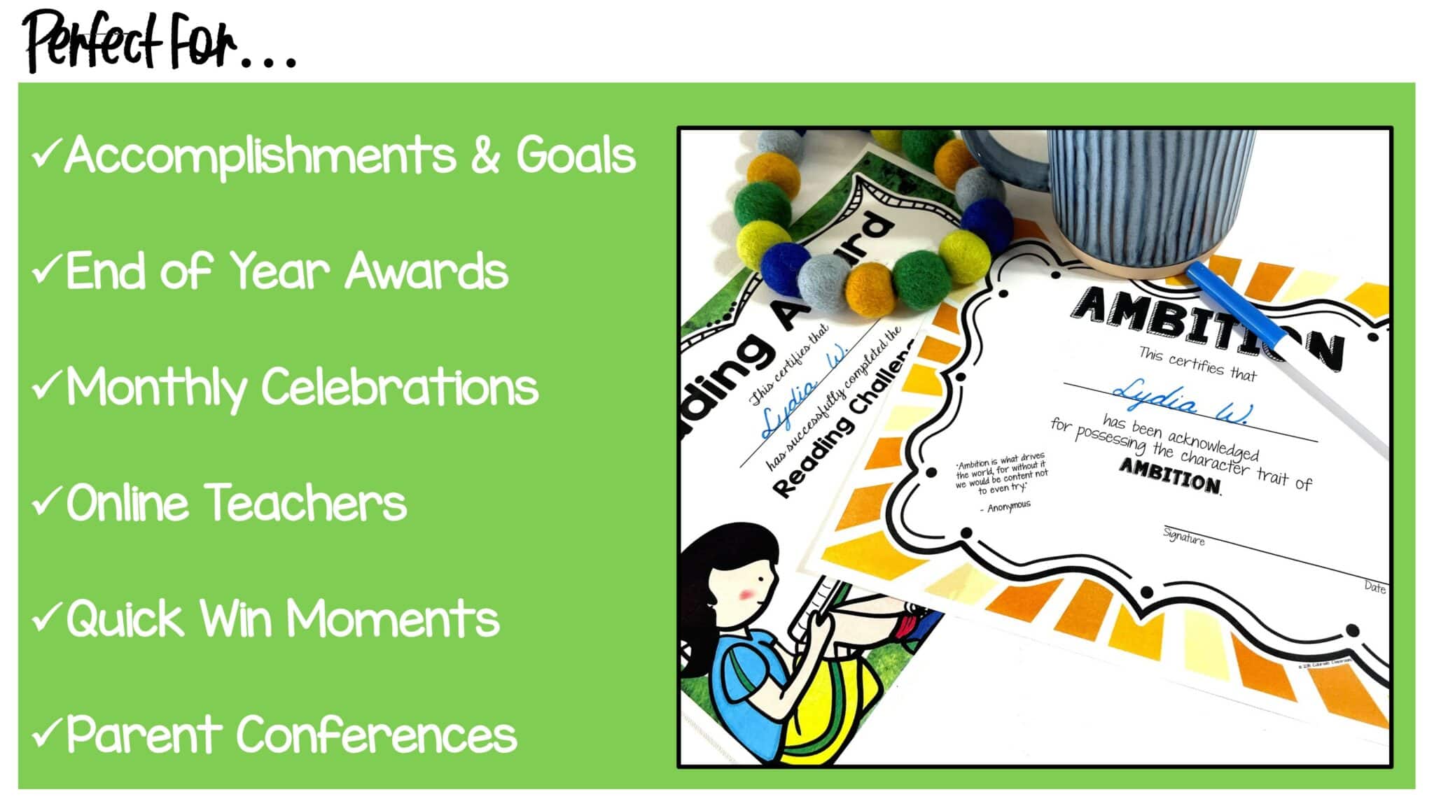 Gold Character Trait Awards - The Colorado Classroom