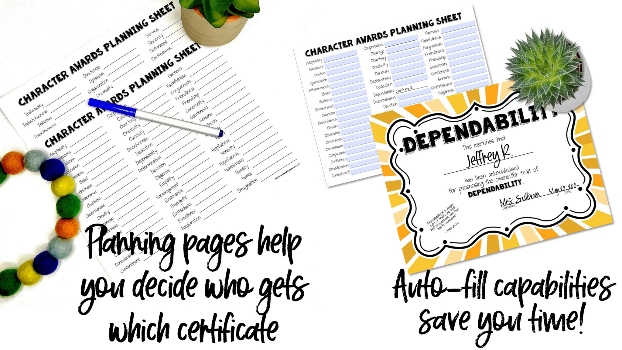 Gold Character Trait Awards - The Colorado Classroom