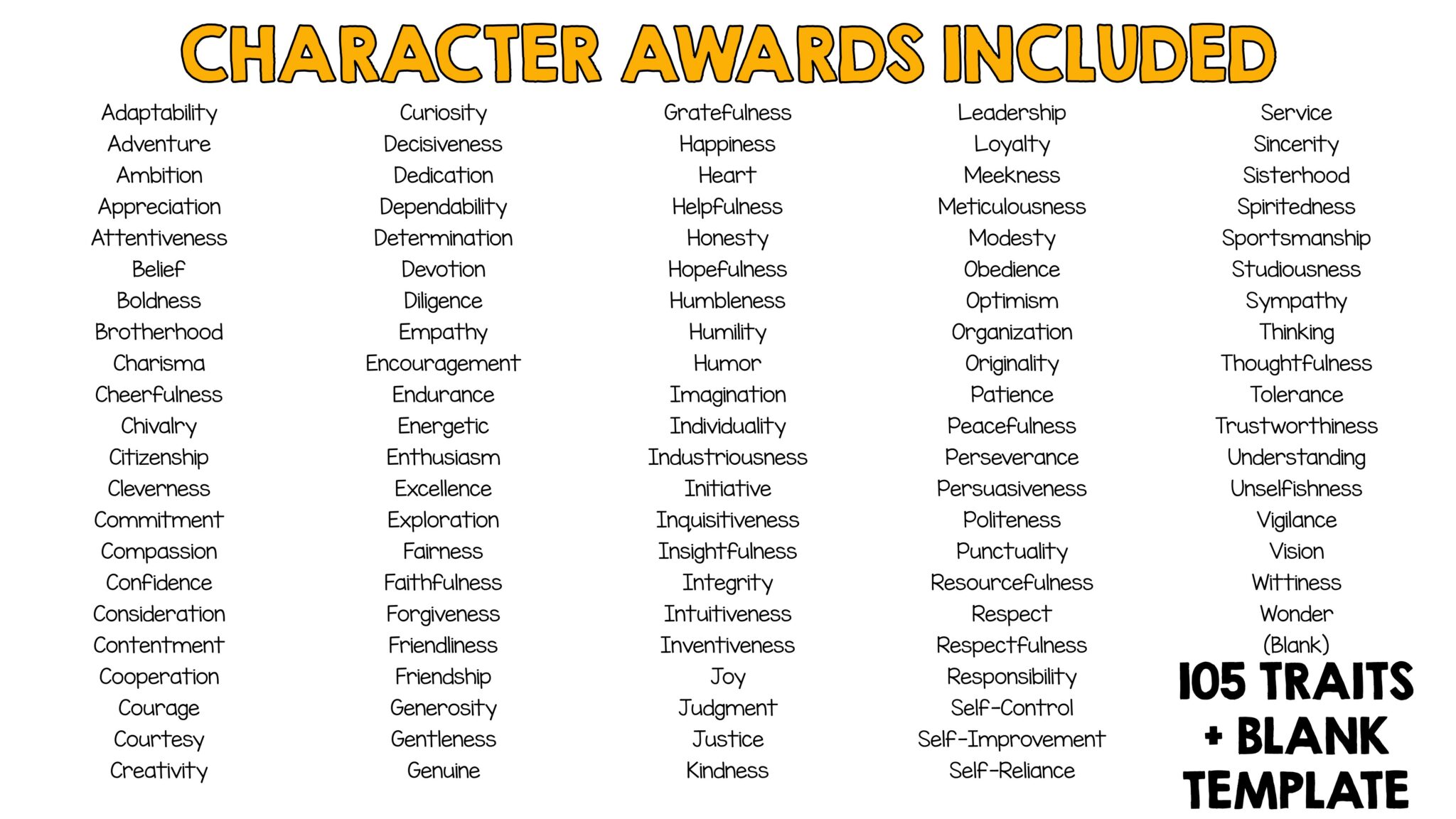 Gold Character Trait Awards - The Colorado Classroom