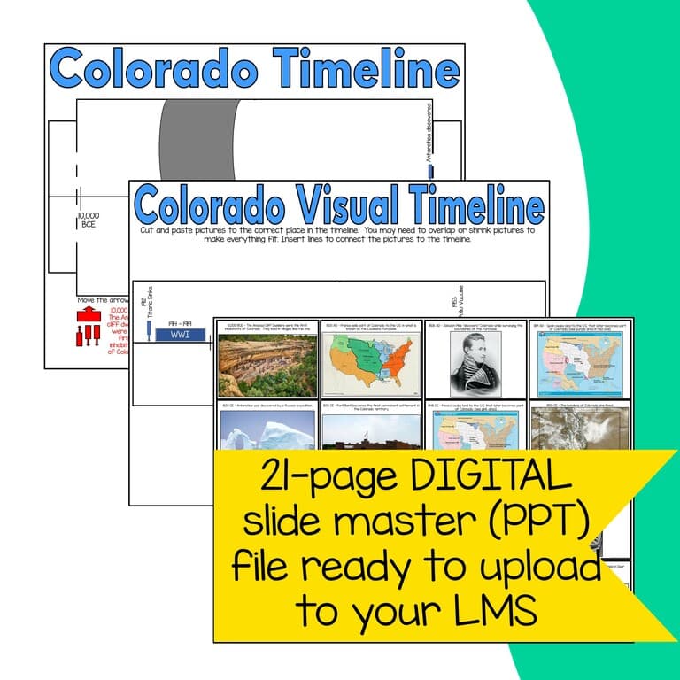 Colorado Timeline Unit - Colorado State History - The Colorado Classroom