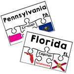 States And Capitals Puzzles Of The United States - The Colorado Classroom