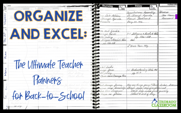 Organize And Excel: The Ultimate Teacher Planners For Back-to-School ...
