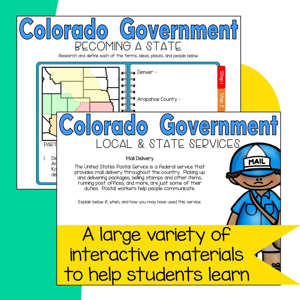 Colorado Statehood And Government Unit - Colorado State Study - The ...