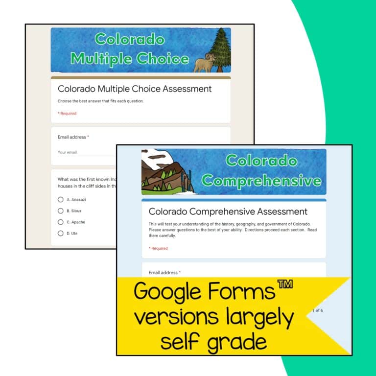 Colorado State History Assessment On Colorado History Geography ...