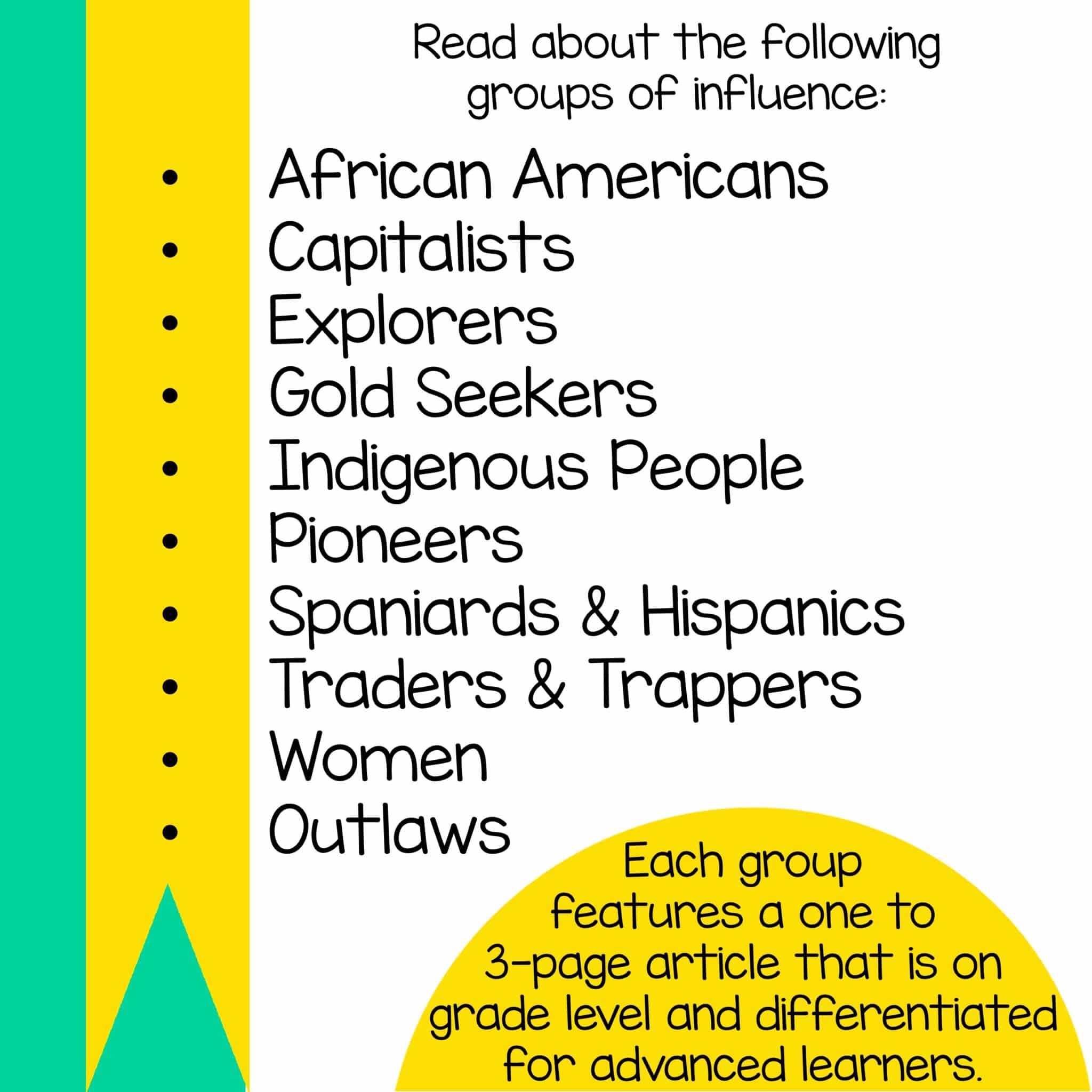 Colorado 10 Famous Groups In History Unit Influential Groups - Colorado ...