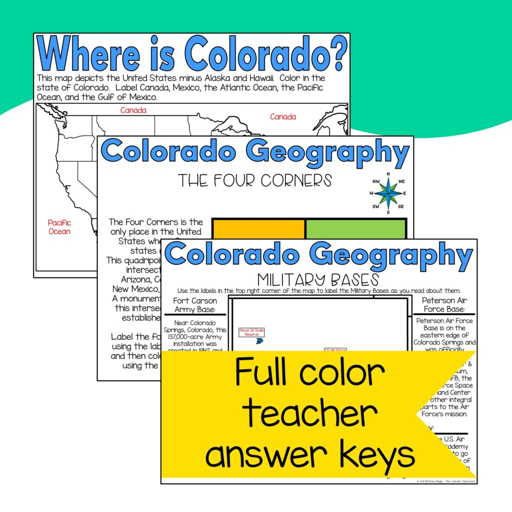Colorado State History And Geography State Study With Government ...