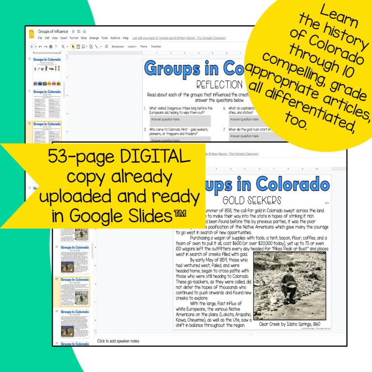 Colorado 10 Famous Groups In History Unit Influential Groups - Colorado ...