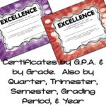 Achievement Awards And Semi-Editable Honor Roll Certificates Based On ...