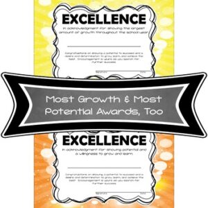 Achievement Awards And Semi-Editable Honor Roll Certificates Based On ...