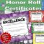 Achievement Awards And Semi-Editable Honor Roll Certificates Based On ...