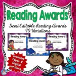 Reading Awards And Semi-Editable Reading Certificates Celebrate ...