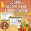 Thanksgiving Decimals Math Activity With QR Codes In Print And Digital ...